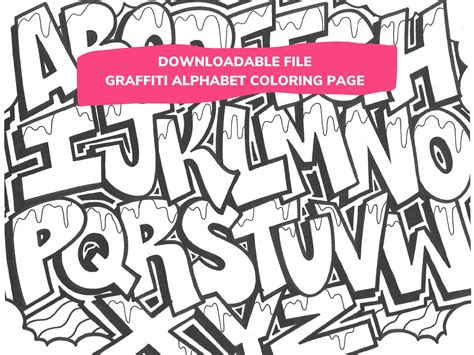 Graffiti Letters Coloring Pages