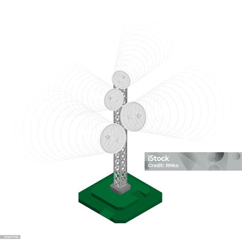 무선 신호를 전송하기위한 타워 등자극 성 텔레비전 안테나 텔레비전용 장비 사실적 3d 벡터 0명에 대한 스톡 벡터 아트 및 기타 이미지 Istock