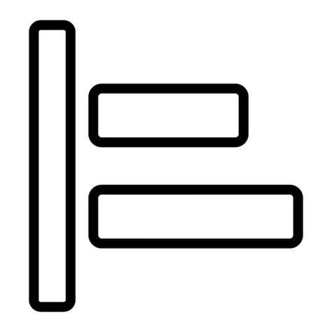 Premium Vector Top Alignment Vector Icon Design Illustration