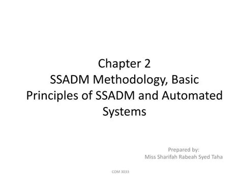 Ppt Chapter 2 Ssadm Methodology Basic Principles Of Ssadm And Automated Systems Powerpoint