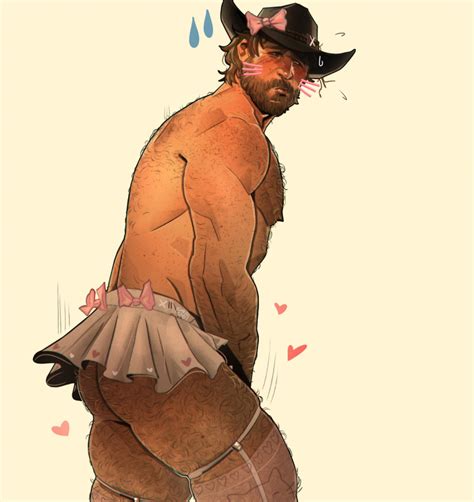 Rule 34 Arthur Morgan Bara Bara Ass Barazoku Beard Body Hair Buttocks Chest Hair Chris Sdd Cow