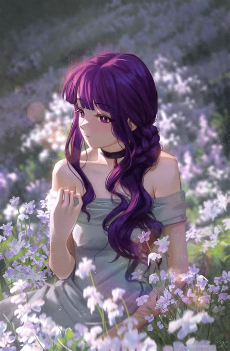 Safebooru 1girl Absurdres Alternate Hairstyle Bare Shoulders Black