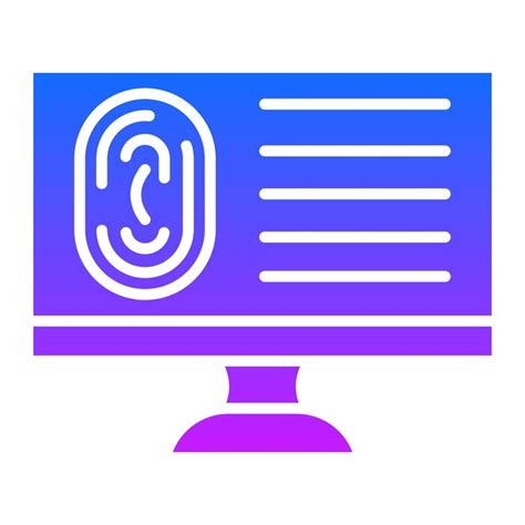 Premium Vector Fingerprint Database Vector Illustration
