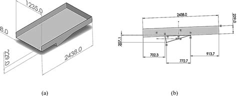 Dimensions Of The Vibratory Feeder Tank In Mm A 3d View B Side View