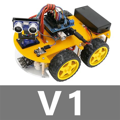 Hosyond 4wd Smart Robot Car Kit Pdf Arduino Bluetooth 48 Off