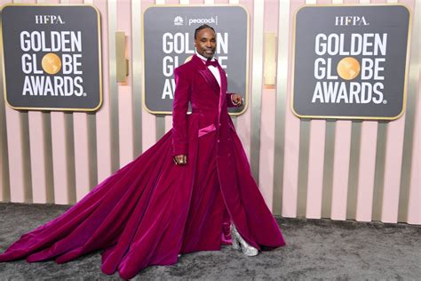 Billy Porter Recreates Iconic 2019 Oscars Tuxedo Gown At Golden Globes