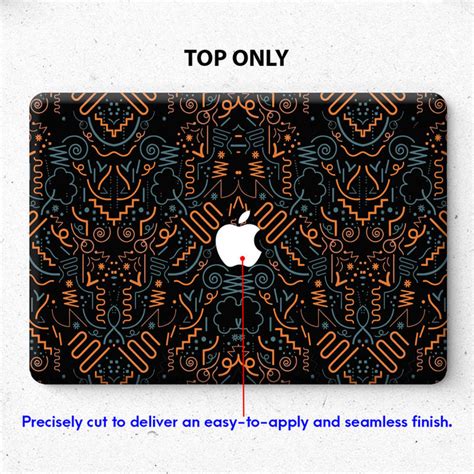 Laptop Skin For Apple Macbook Black Spiral Skinslegend