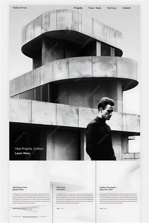 Vertical Split Layout With Parallax Sections Modern Website Autumn Theme Layout Idea Designs