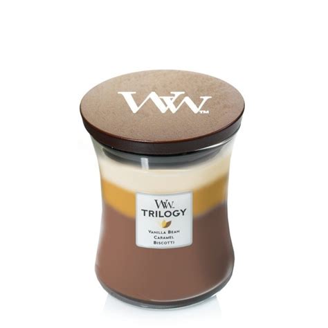 Świeca zapachowa WoodWick Trilogy - Cafe Sweets - Świece średnie ...