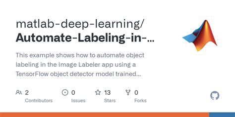 Github Matlab Deep Learningautomate Labeling In Image Labeler Using A Pretrained Tensorflow