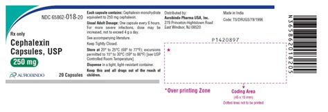 Cephalexin Package Insert Prescribing Information