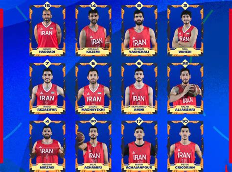 Print Fiba World Cup 2023 Iran Roster Revealed Tehran Times