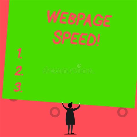 Writing Note Showing Webpage Speed Business Photo Showcasing How Quickly Users Are Able To See