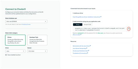 Create A Connection String Java Reactive Streams Driver V5 2