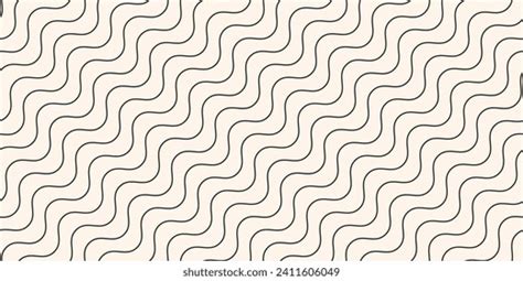 Diagonal Wavy Lines Seamless Pattern Vector Stock Vector Royalty Free