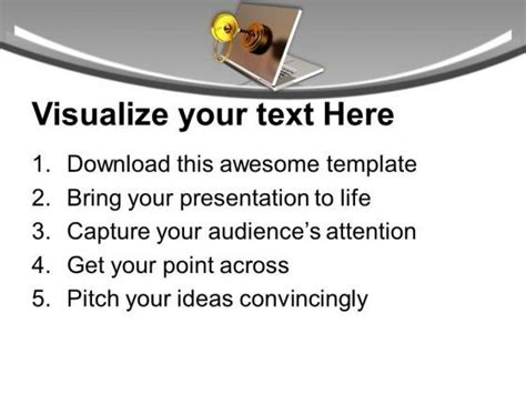 Lockable Informative Laptop Powerpoint Templates Ppt Backgrounds For Slides 0313