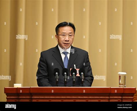 Beijing China 7th Mar 2022 Gao Feng A Member Of The 13th National Committee Of The Chinese
