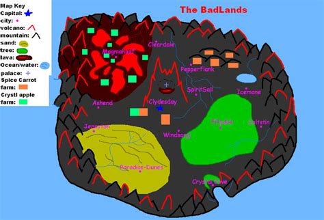 Mlp Badlands Map By Teamemeraldhq On Deviantart