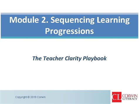 Module 2 Sequencing Learning Progressions The Teacher Clarity