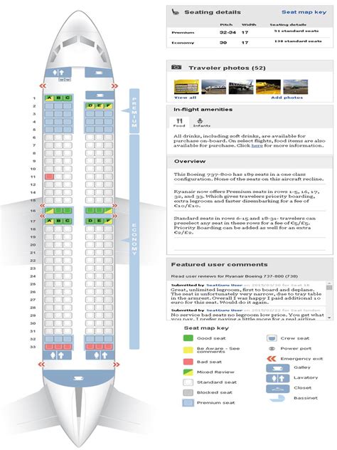 Seat Map Ryanair Boeing 737 80 Pdf