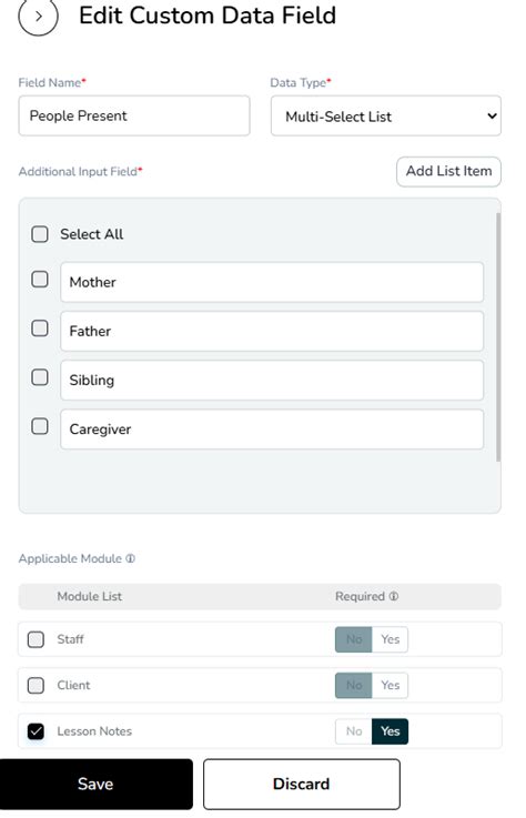 Custom Fields