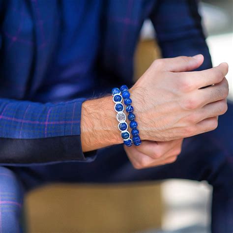 Mens Lapis Lazuli Bracelets Gt Collection Gt Collection
