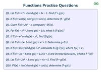 Functions Practice Questions Solved And Unsolved GeeksforGeeks