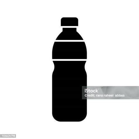 플라스틱 병 벡터 일러스트 레이 션 견고한 스타일 아이콘 리터에 대한 스톡 벡터 아트 및 기타 이미지 리터 마시기 마실
