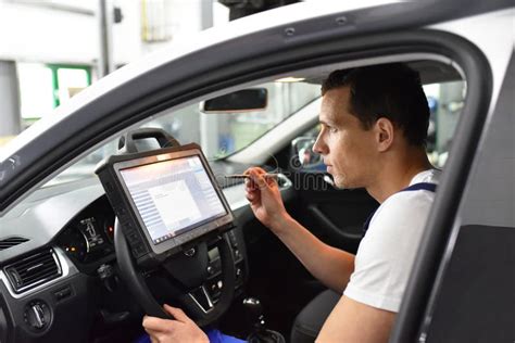 Update Vehicle Software Just Touch Cars Center Console Stock Photo Image Of Icon Console
