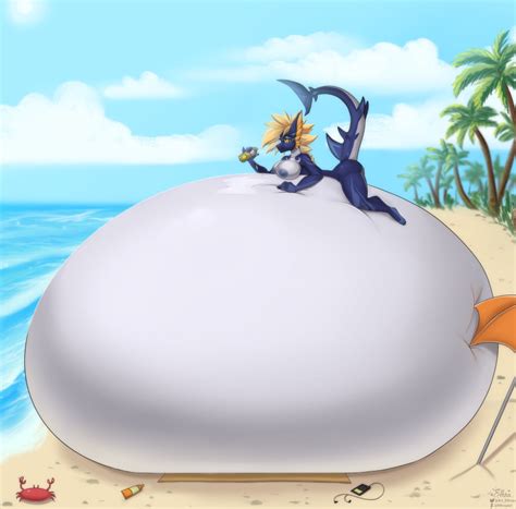 Rule 34 Amber Eyes Anthro Beach Blonde Hair Blue Skin Breasts Cumflation Dark Ethna Female