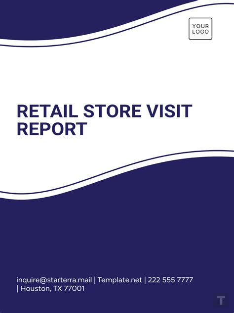 Retail Store Visit Report Template Pdf