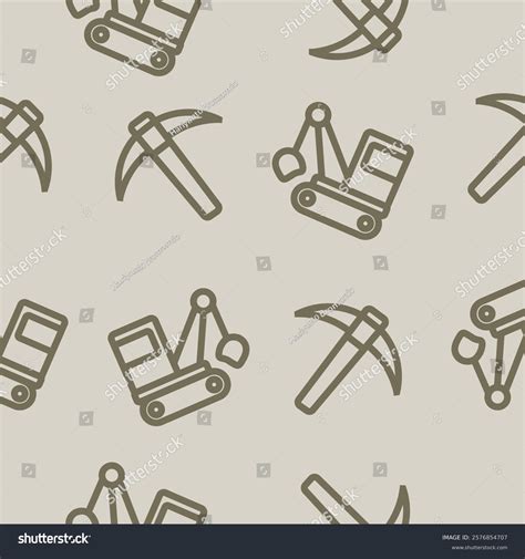 Mining Pattern Seamless Industry Stock Vector Royalty Free 2576854707