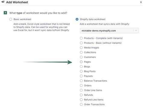 Export Shopify Pages