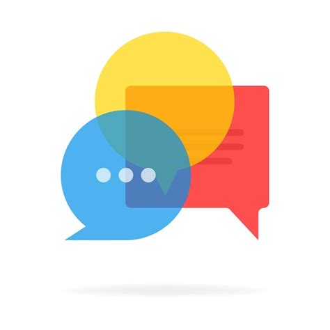 Premium Vector | Chat comment isolated on white background transparent multicolored dialogue ...