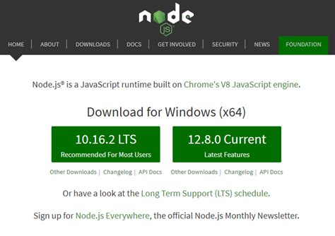 instalando o node js blog do aguiar