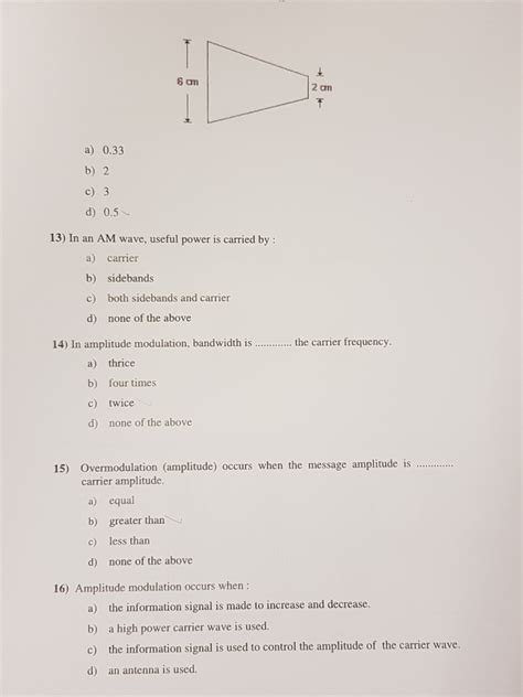 Solved 1 The Modulated Peak Value What Is The Modulation