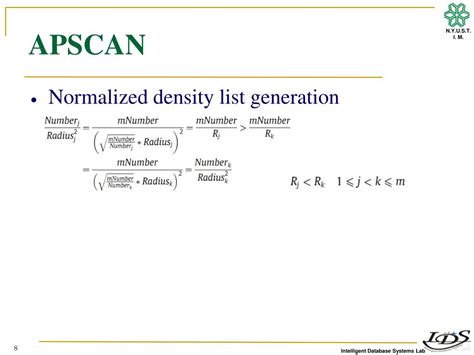 Ppt Apscan A Parameter Free Algorithm For Clustering Powerpoint