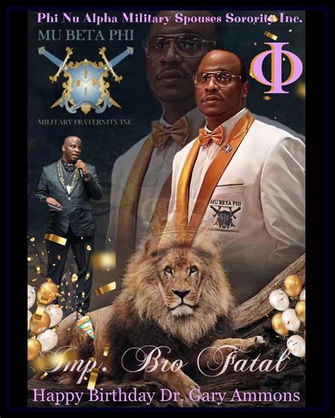 Happy Birthday To The Founder Of Mu Beta Phi Military Fraternity Inc Your Vision Has Brought