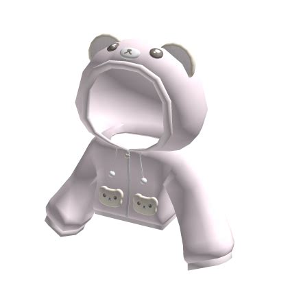 Acogedora Chaqueta Con Capucha Rosa Kuma Roblox
