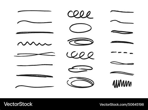 Swift Crossed And Wavy Underlines Line Markers Vector Image