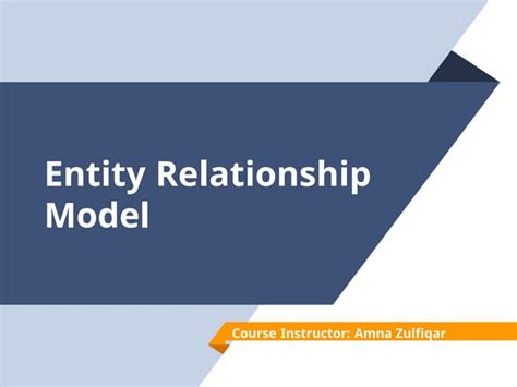 Entity Relationship Model Database Managementpptx