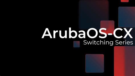 Arubaos Cx Switching Series How To Stack Switches Using Vsf Youtube