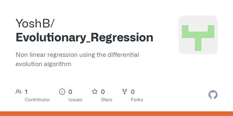 Github Yoshbevolutionaryregression Non Linear Regression Using The
