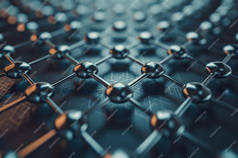 Premium Photo Orthogonal Grid Pattern Of Molecular Structure