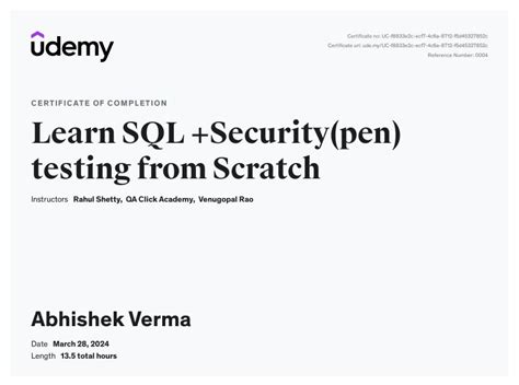 Abhishek Verma On Linkedin View My Certification Of Sql And Security