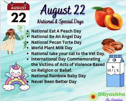 August 2024 National Days Birthday Important Past Events