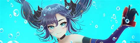 Hot Mona Into The Water Genshin Impact K Wallpaper Download