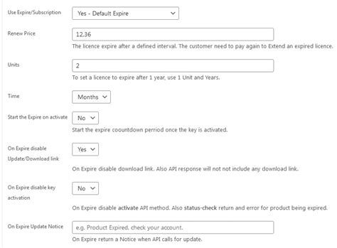 Create Expiration For License Product WP Software License For WooCommerce