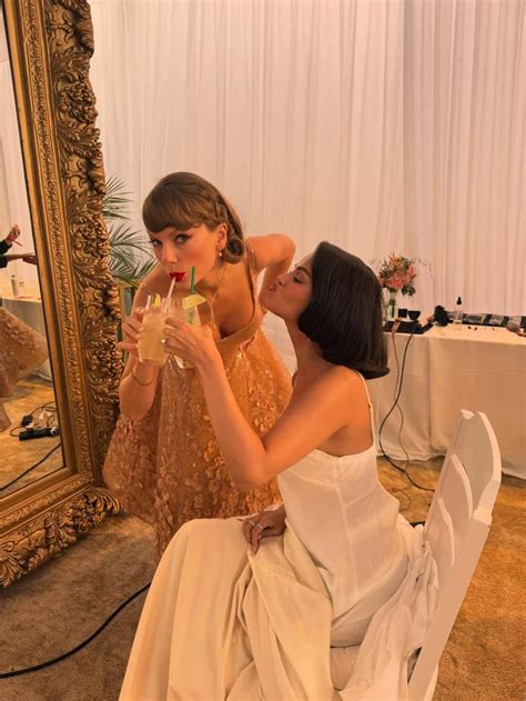 Taylor Swifts Gown And Glam From Selena Gomezs Wedding Revealed Us