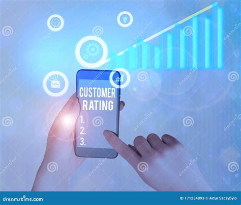 Handwriting Text Customer Rating Concept Meaning Gauge The Customer Satisfaction With A Company